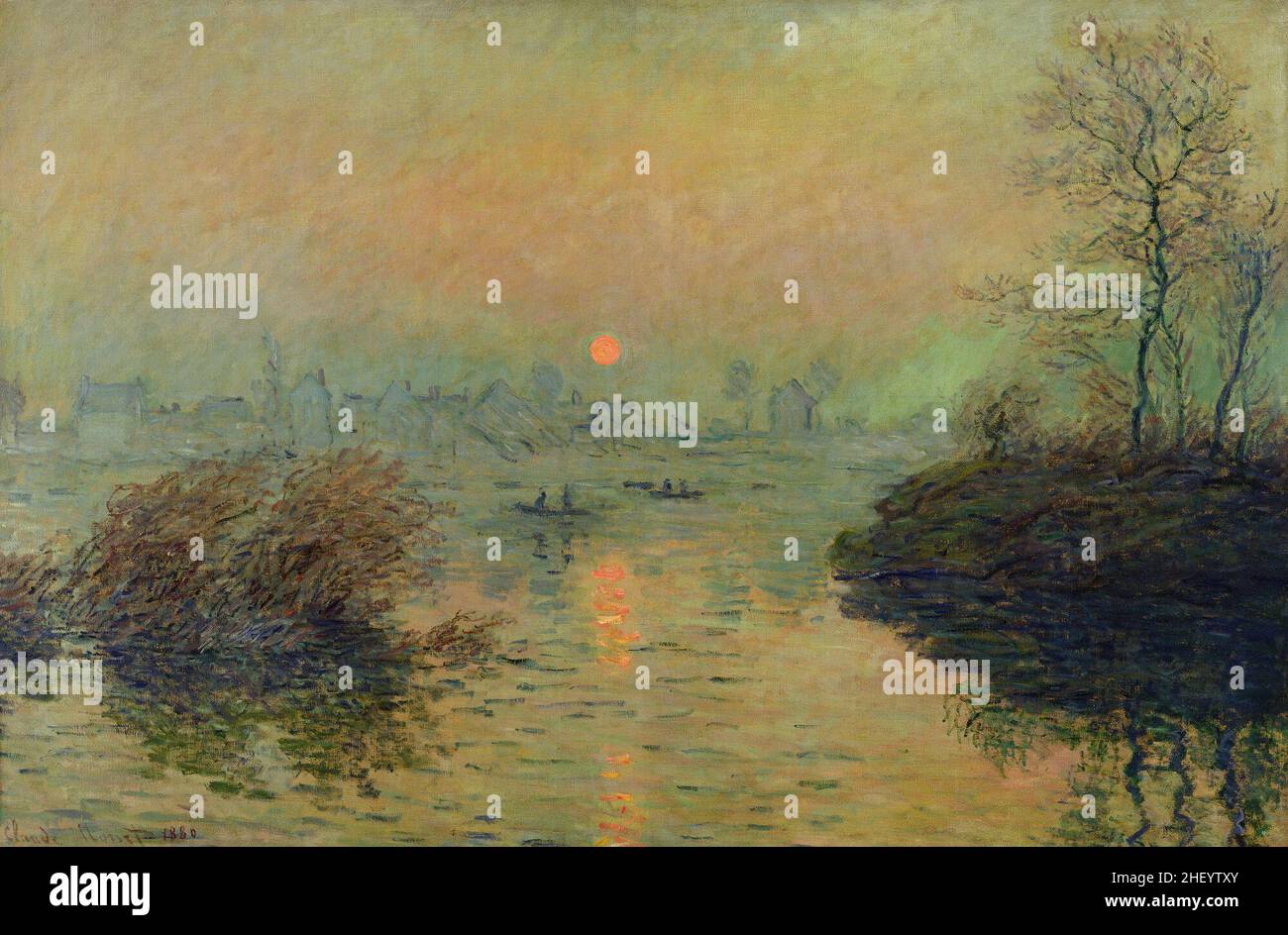 Claude monet winter sun hi-res stock photography and images - Alamy