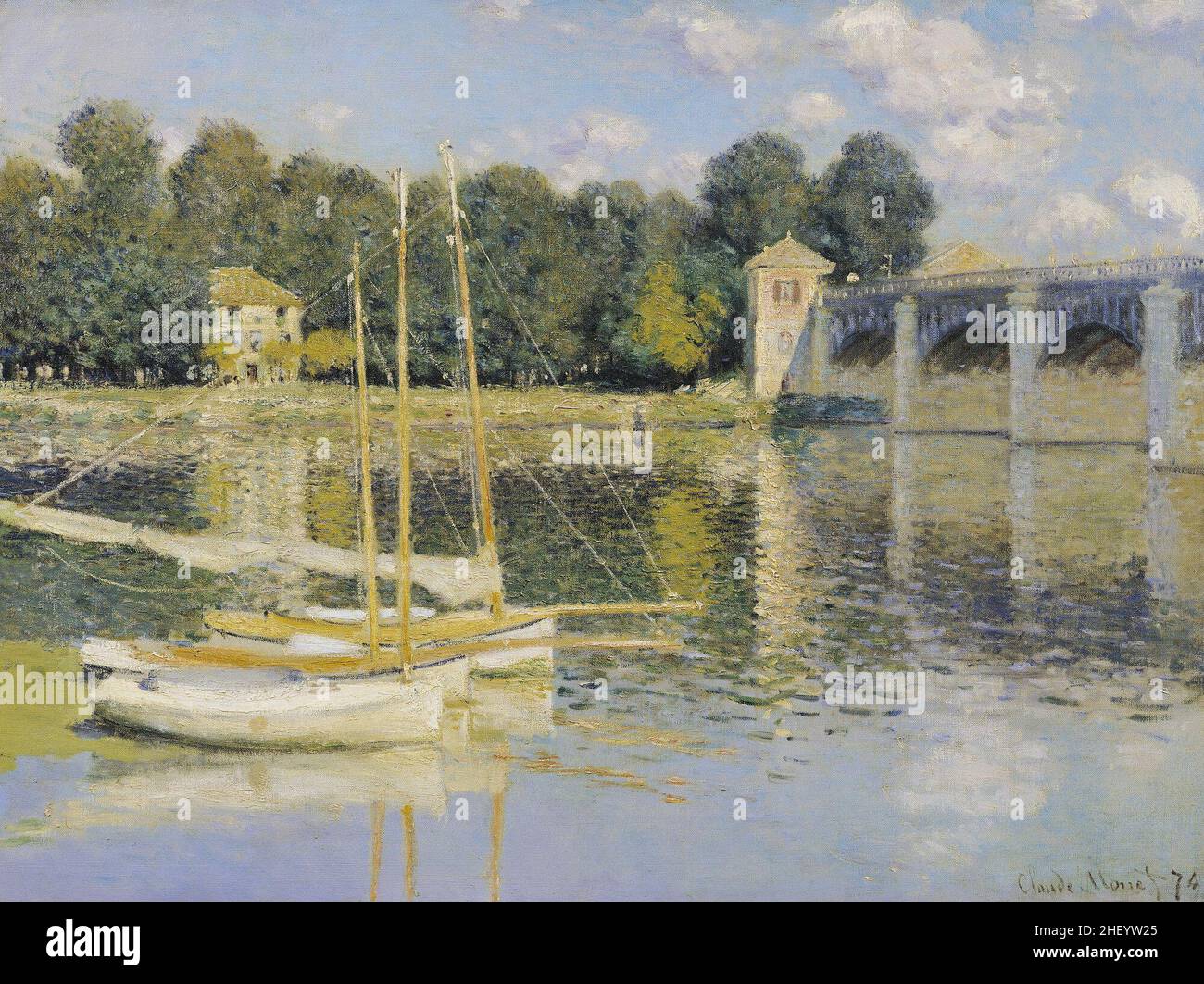Claude monet argenteuil bridge hi-res stock photography and images - Alamy