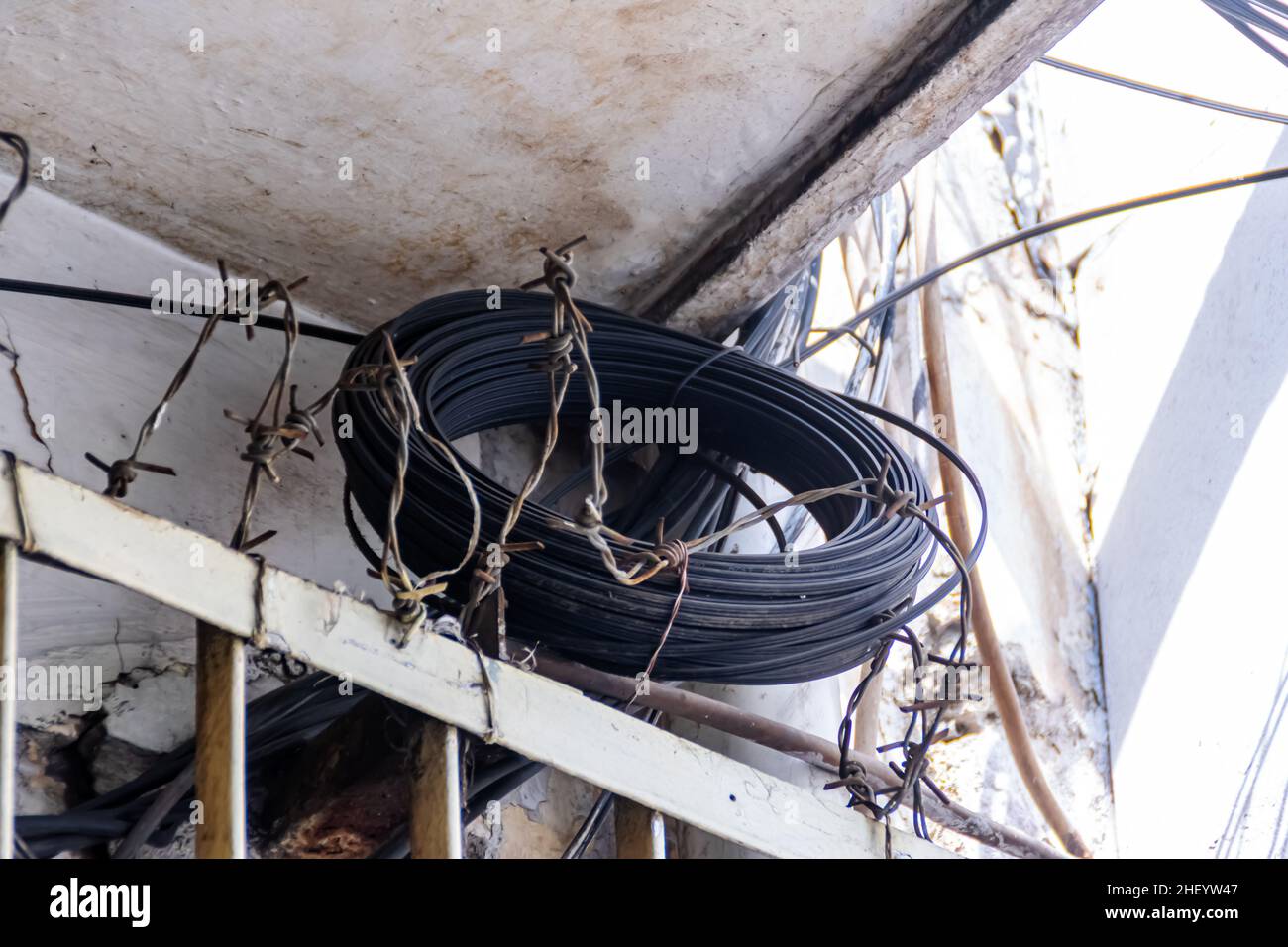 Ceiling corner danger hi-res stock photography and images - Alamy