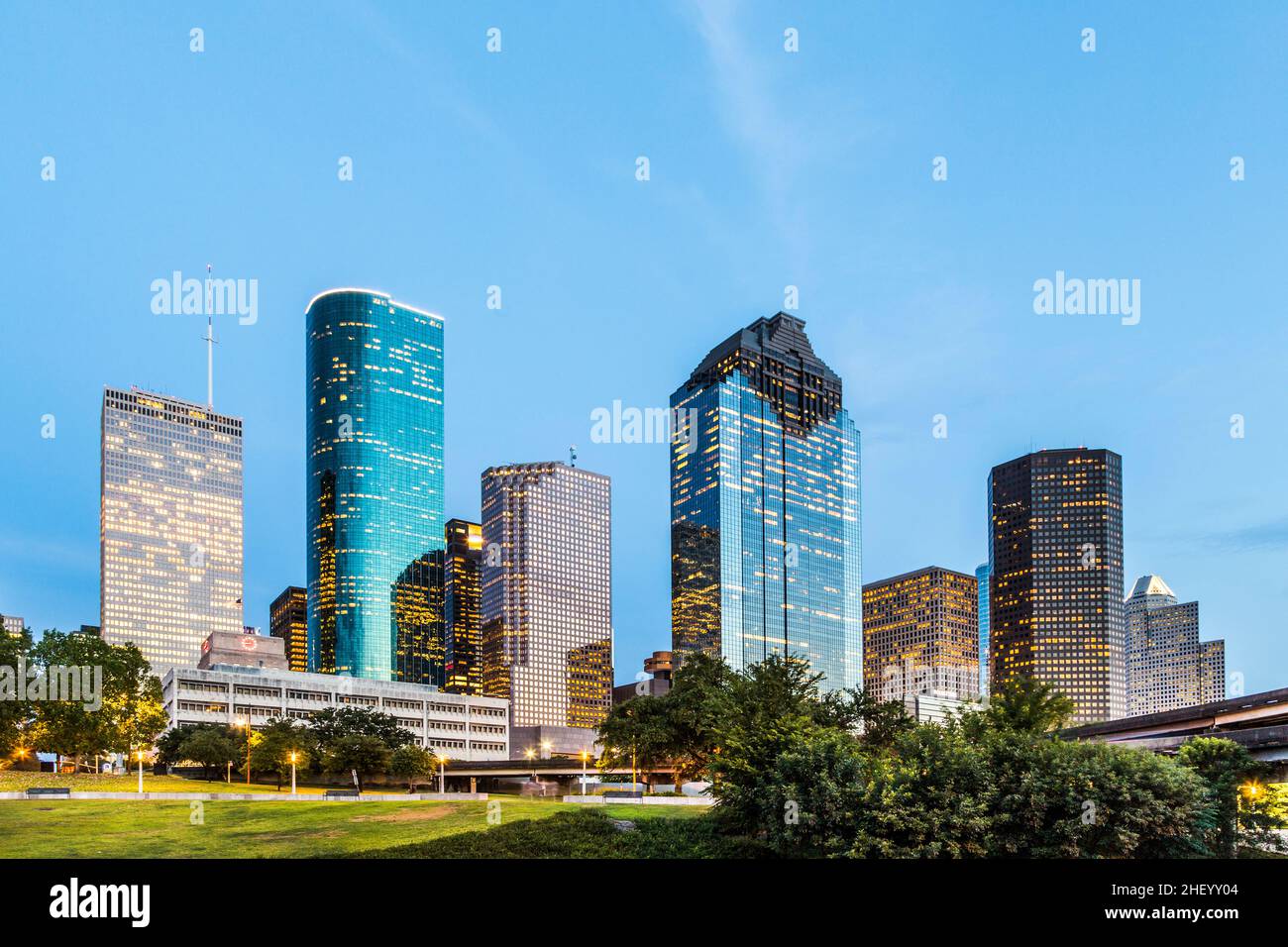 Houston city lights hi-res stock photography and images - Alamy