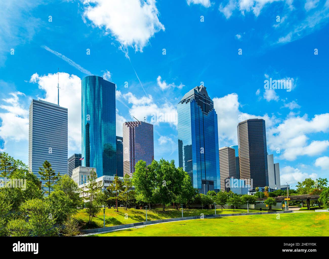 Skyline of Houston, Texas in daytime Stock Photo - Alamy