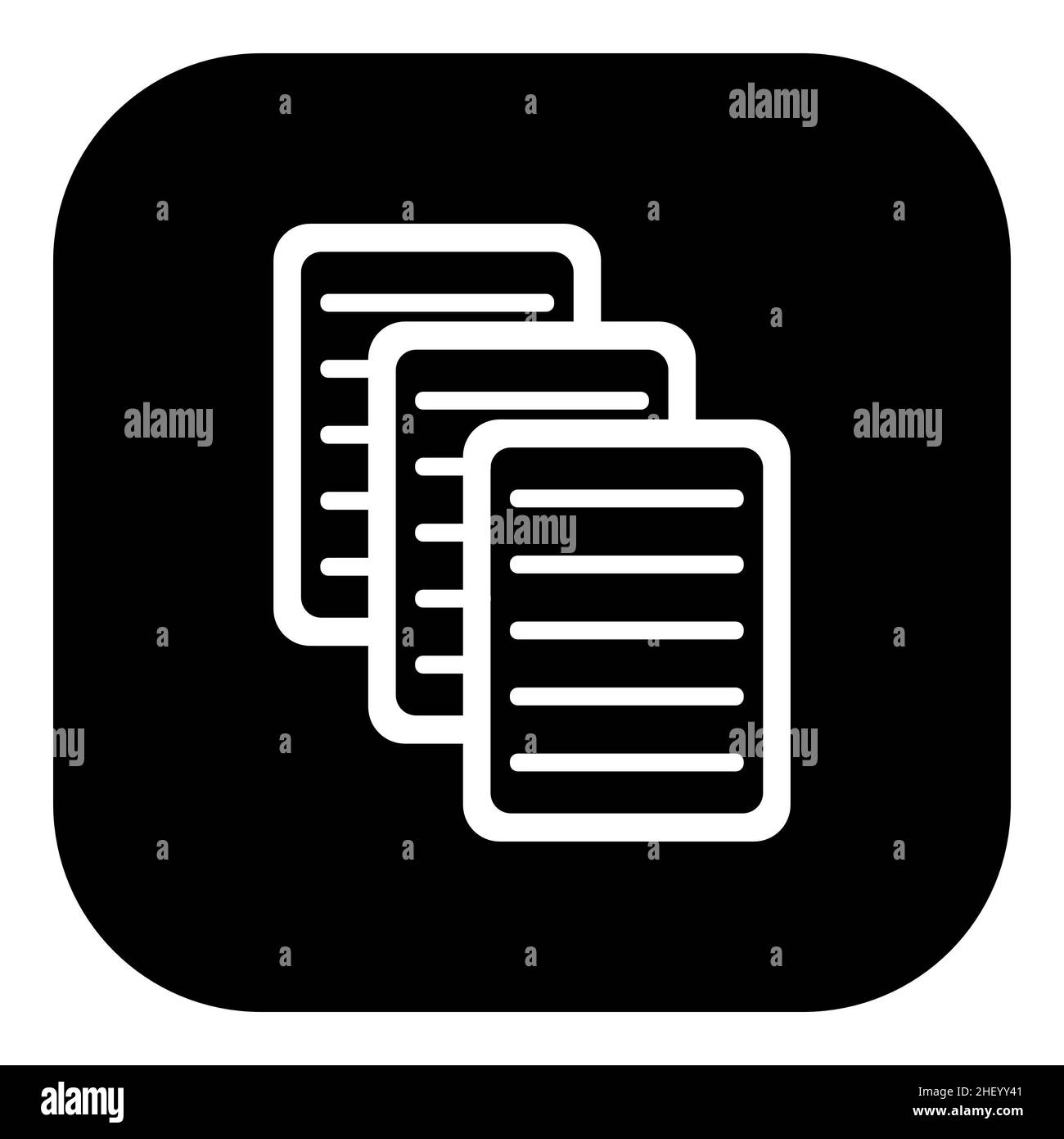 Document and app icon Stock Photo - Alamy