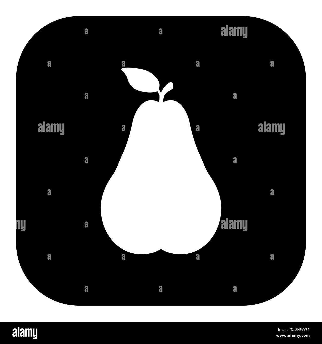 Pear and app icon Stock Photo - Alamy