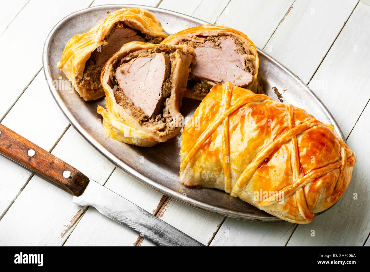 Mushroom pate in puff pastry hi-res stock photography and images - Alamy