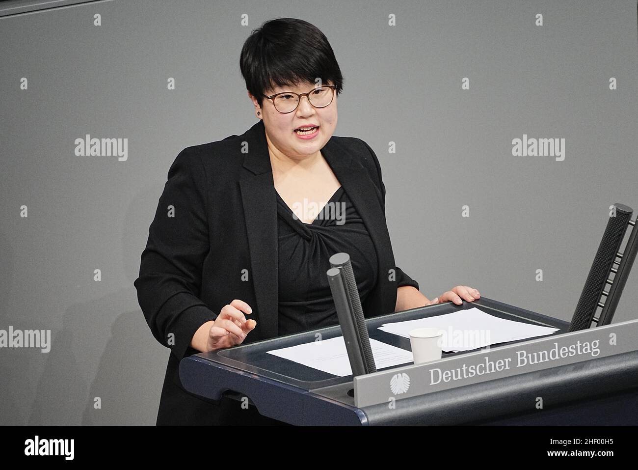 Berlin, Germany. 13th Jan, 2022. Ye-One Rhie (SPD), member of the ...