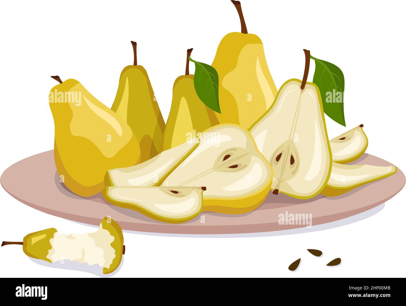 Fresh juice pears on Stock Vector Images - Alamy