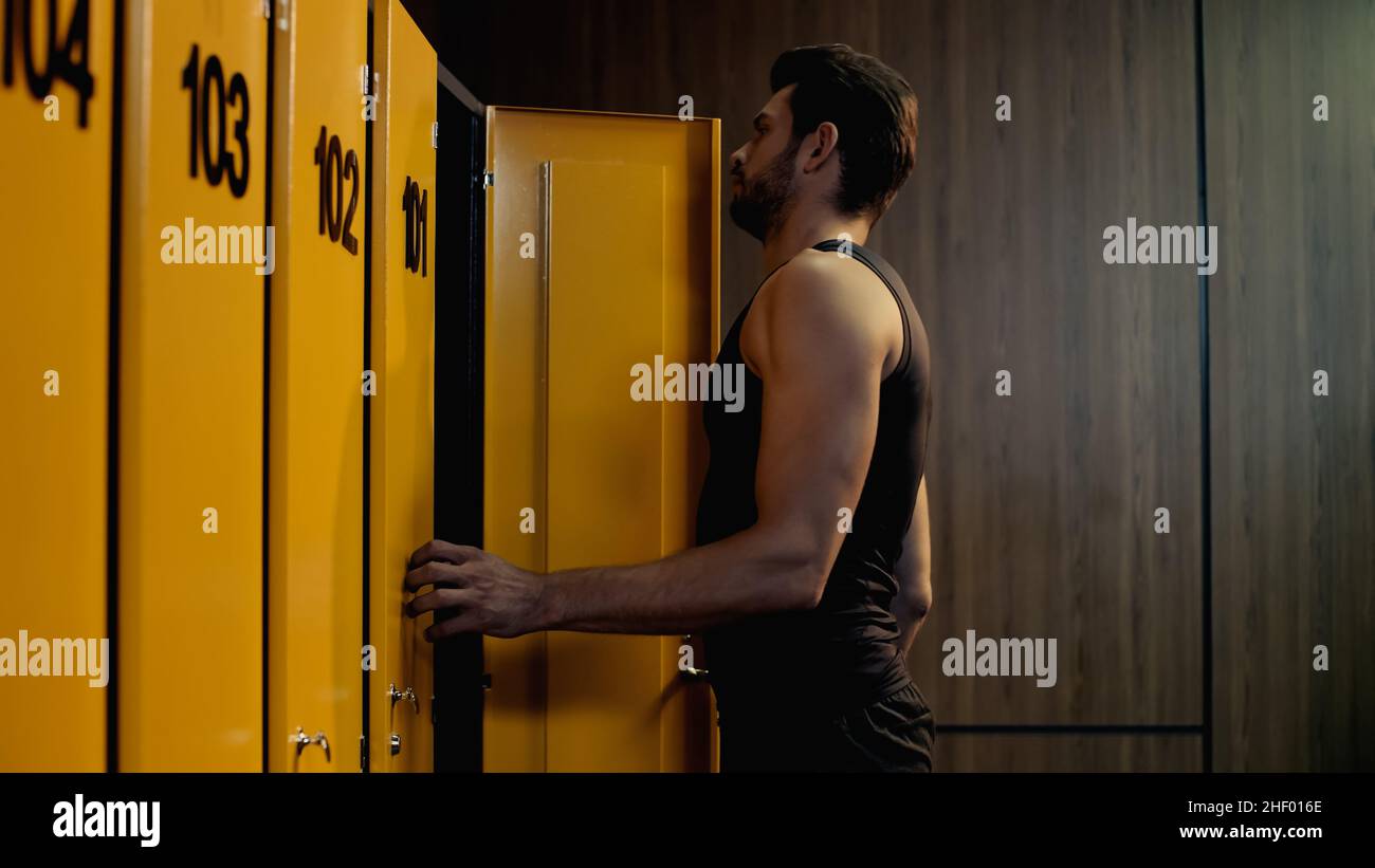 Man opening doors hi-res stock photography and images - Alamy