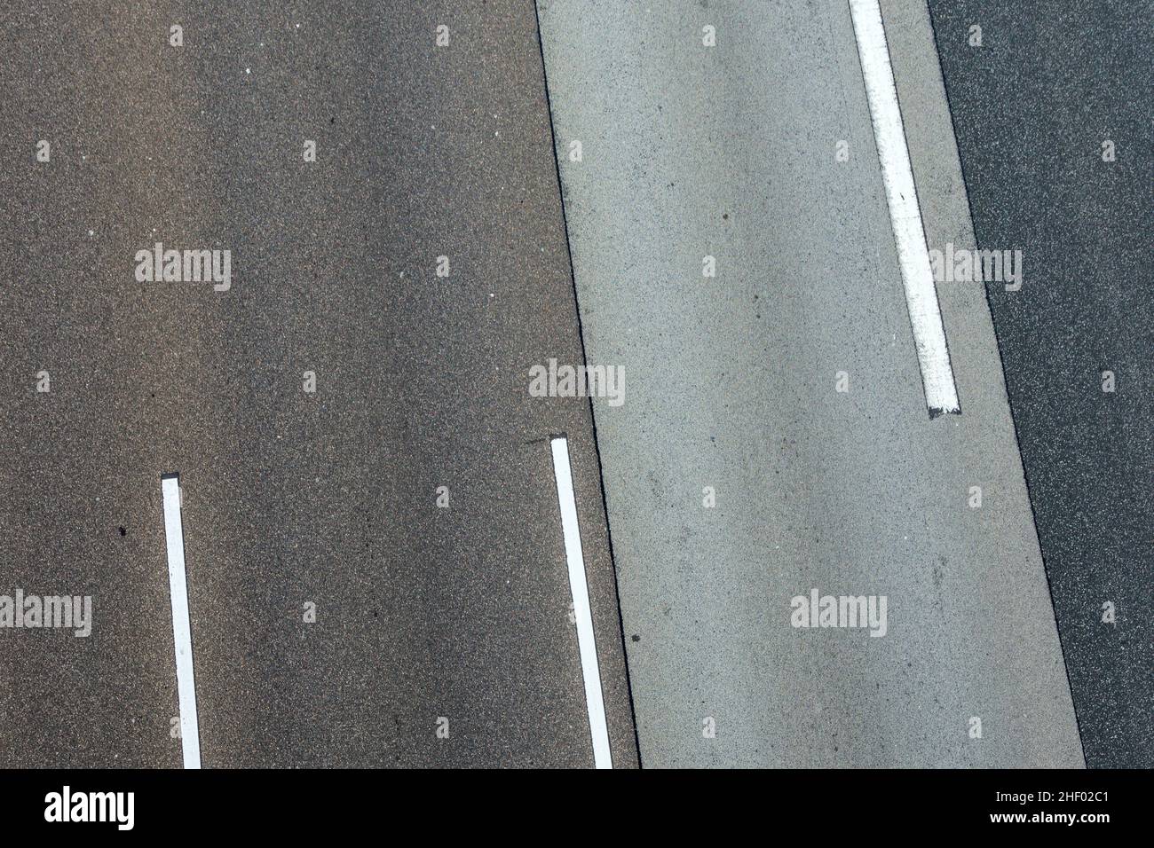 pattern of highway in Germany with white line markers Stock Photo - Alamy