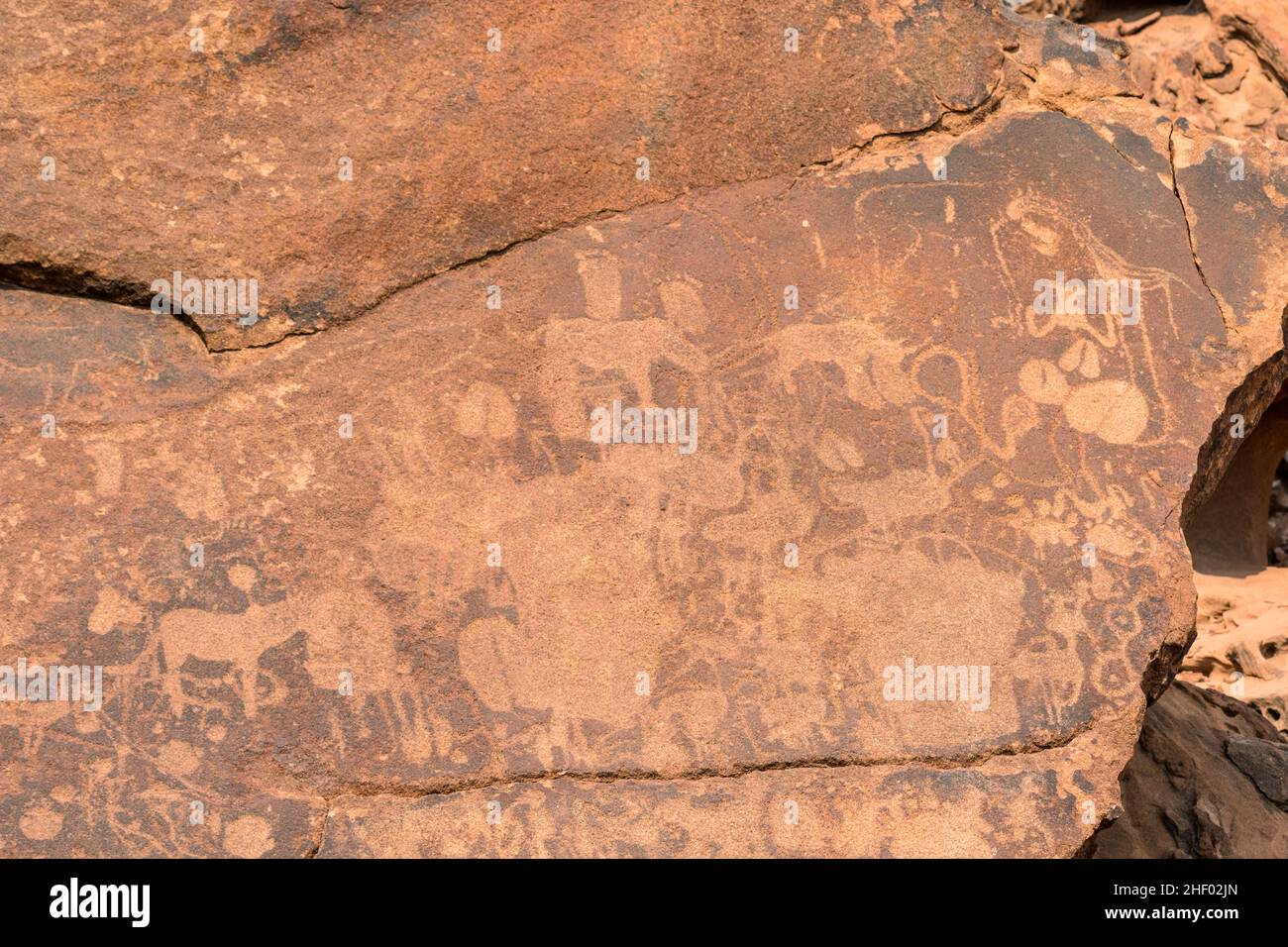Bushman engravings in the granite rock, Twyfelfontein UNESCO World ...