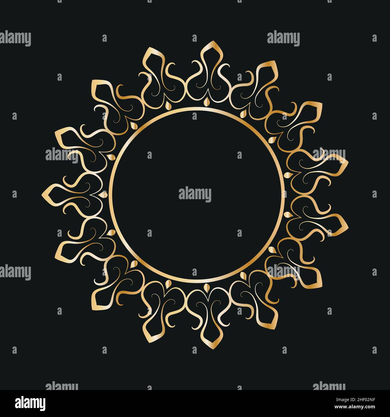 Round ornamental frame, vector illustration Stock Vector Image & Art ...