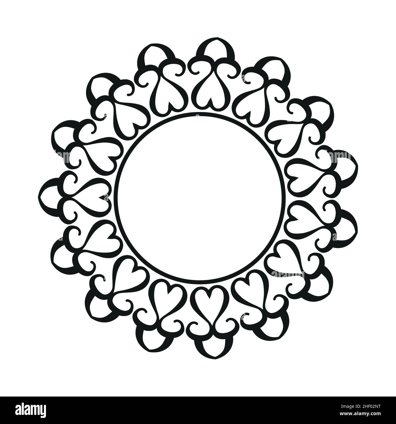 Round ornamental frame, vector illustration Stock Vector Image & Art ...