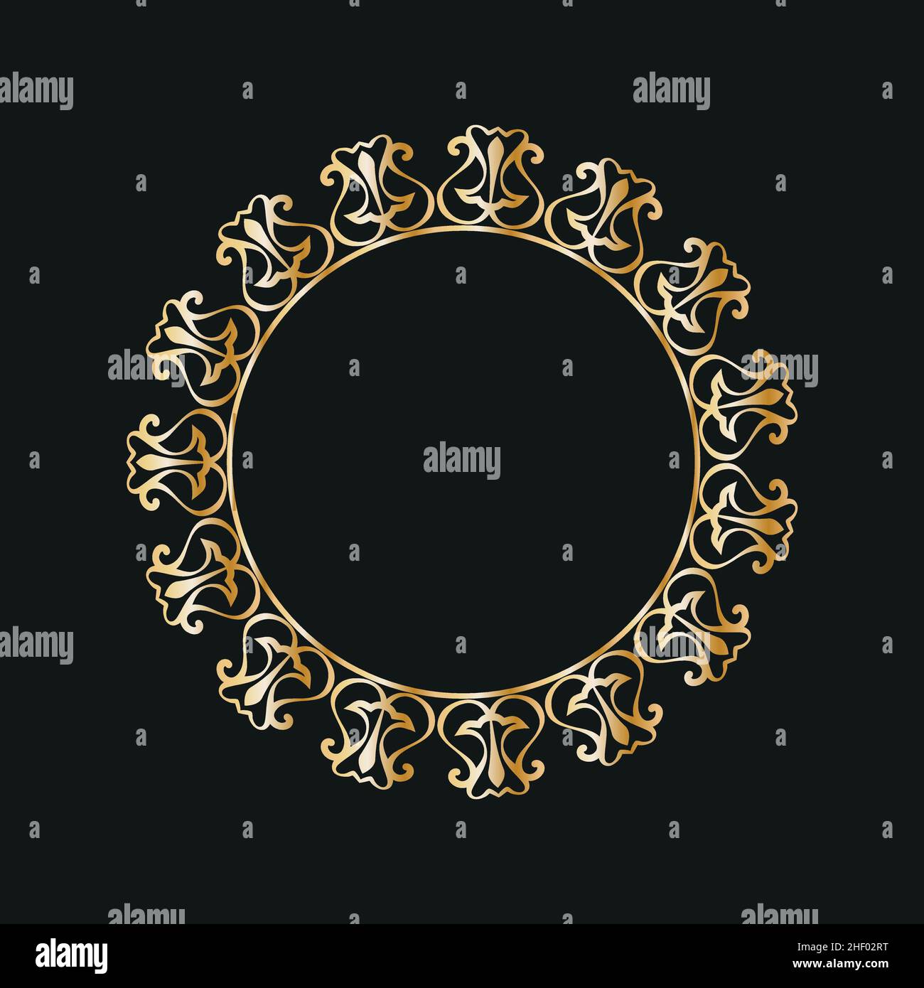Round ornamental frame, vector illustration Stock Vector Image & Art ...