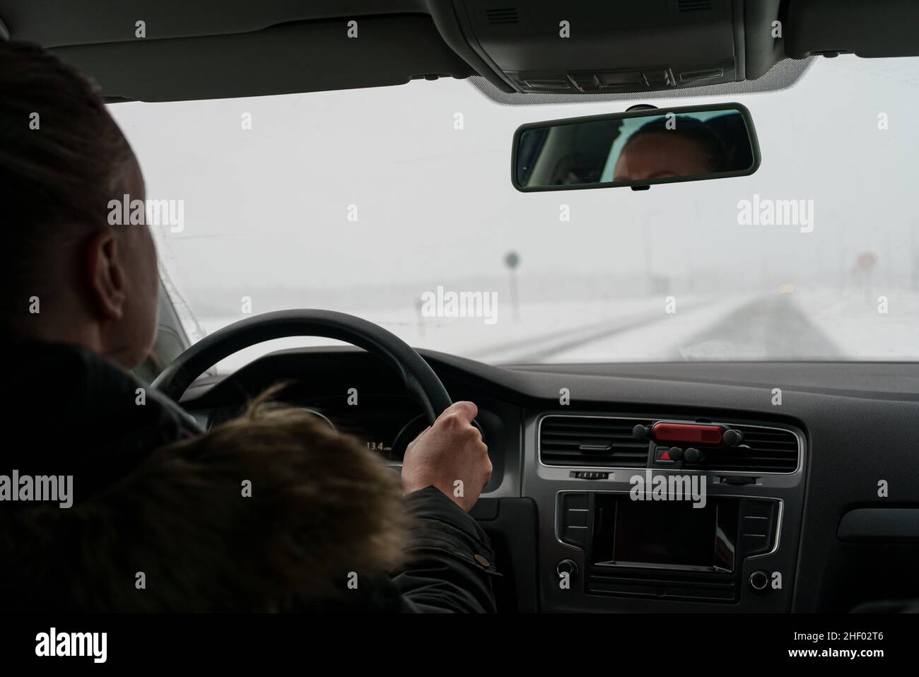 Safety woman bad driving hi-res stock photography and images - Alamy