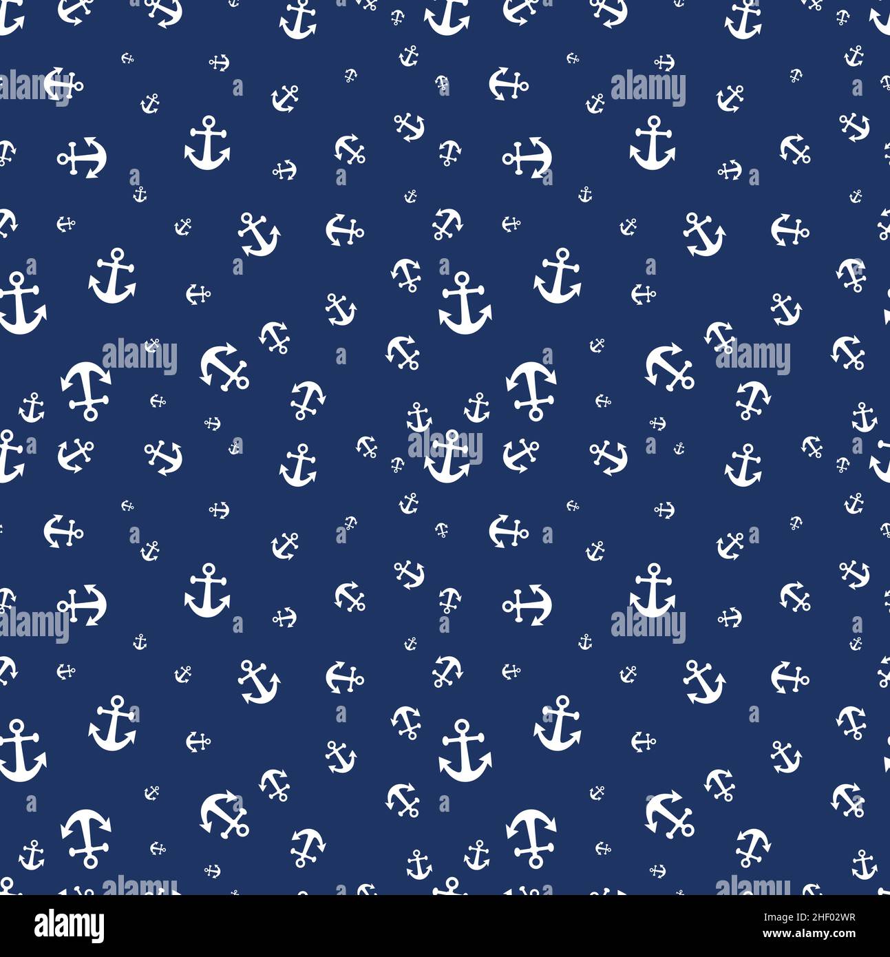 Seamless Maritime Pattern ,Blue Sailing Vessel and Anchor on a White ...