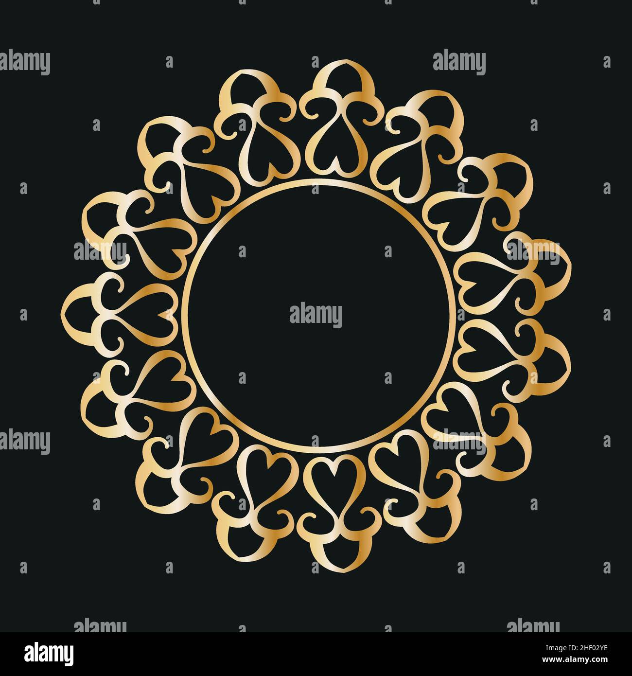 Round ornamental frame, vector illustration Stock Vector Image & Art ...