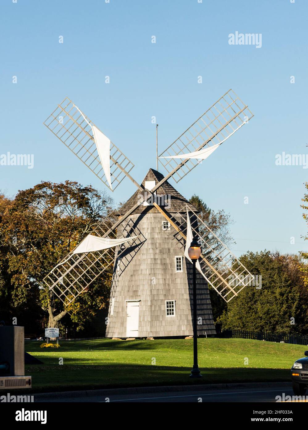 typical classical vintage mill in East Hampton Stock Photo - Alamy