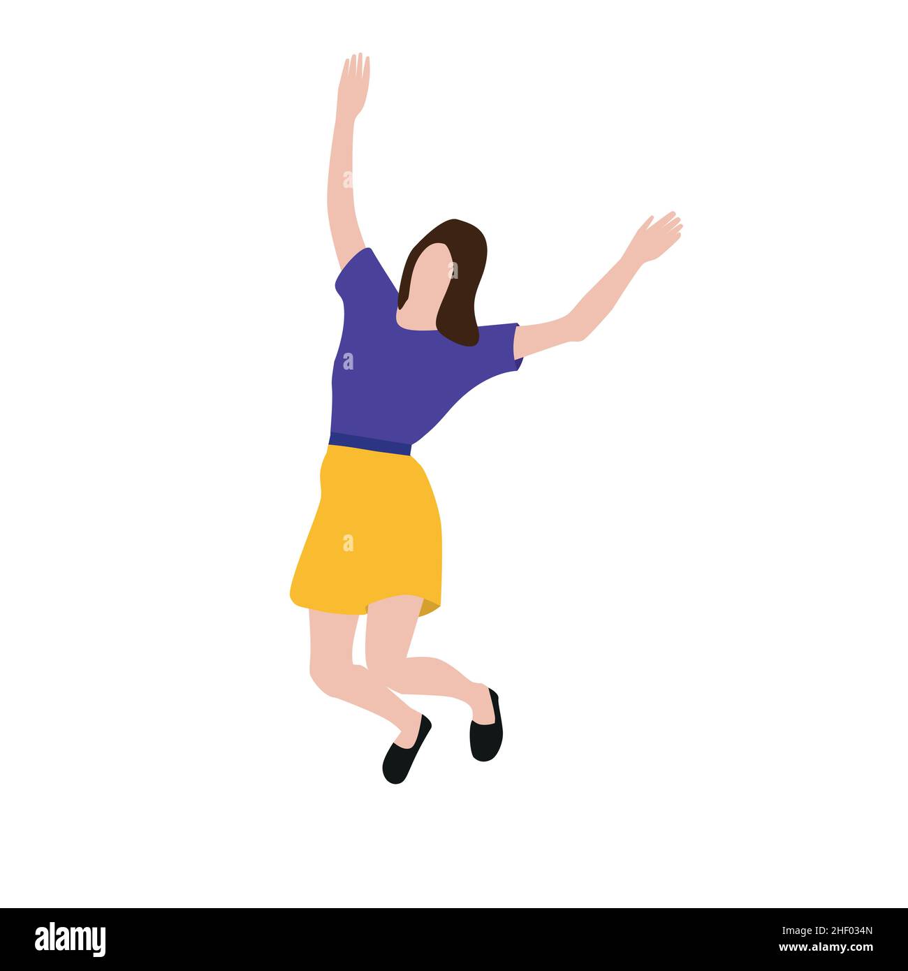 Confused girl, shrugging shoulders Stock Vector Image & Art - Alamy