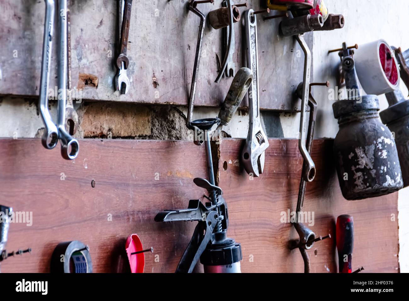 various mechanic tools for a workshop for auto service and car repair ...