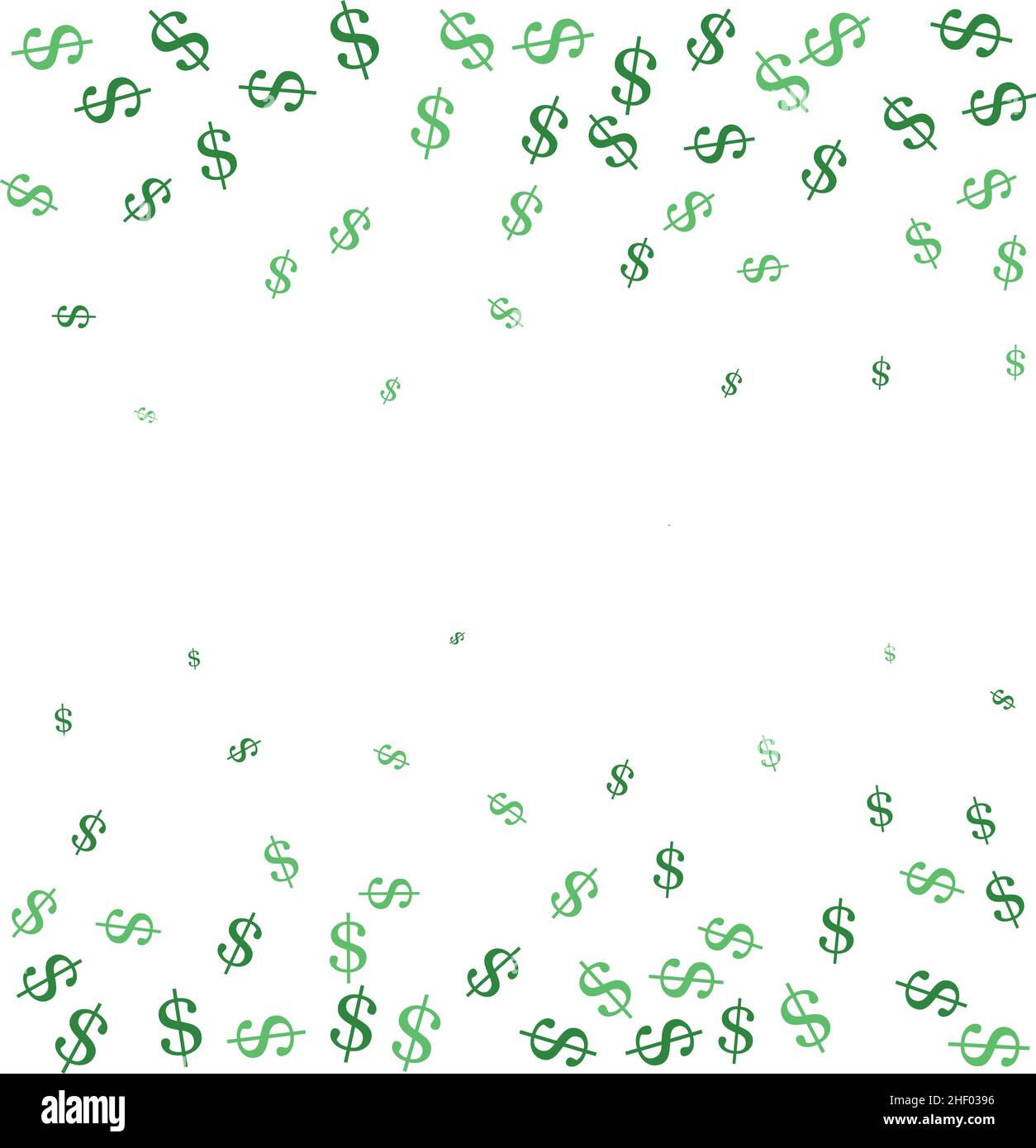 Dark Green vector background with signs of dollars. Modern geometrical ...