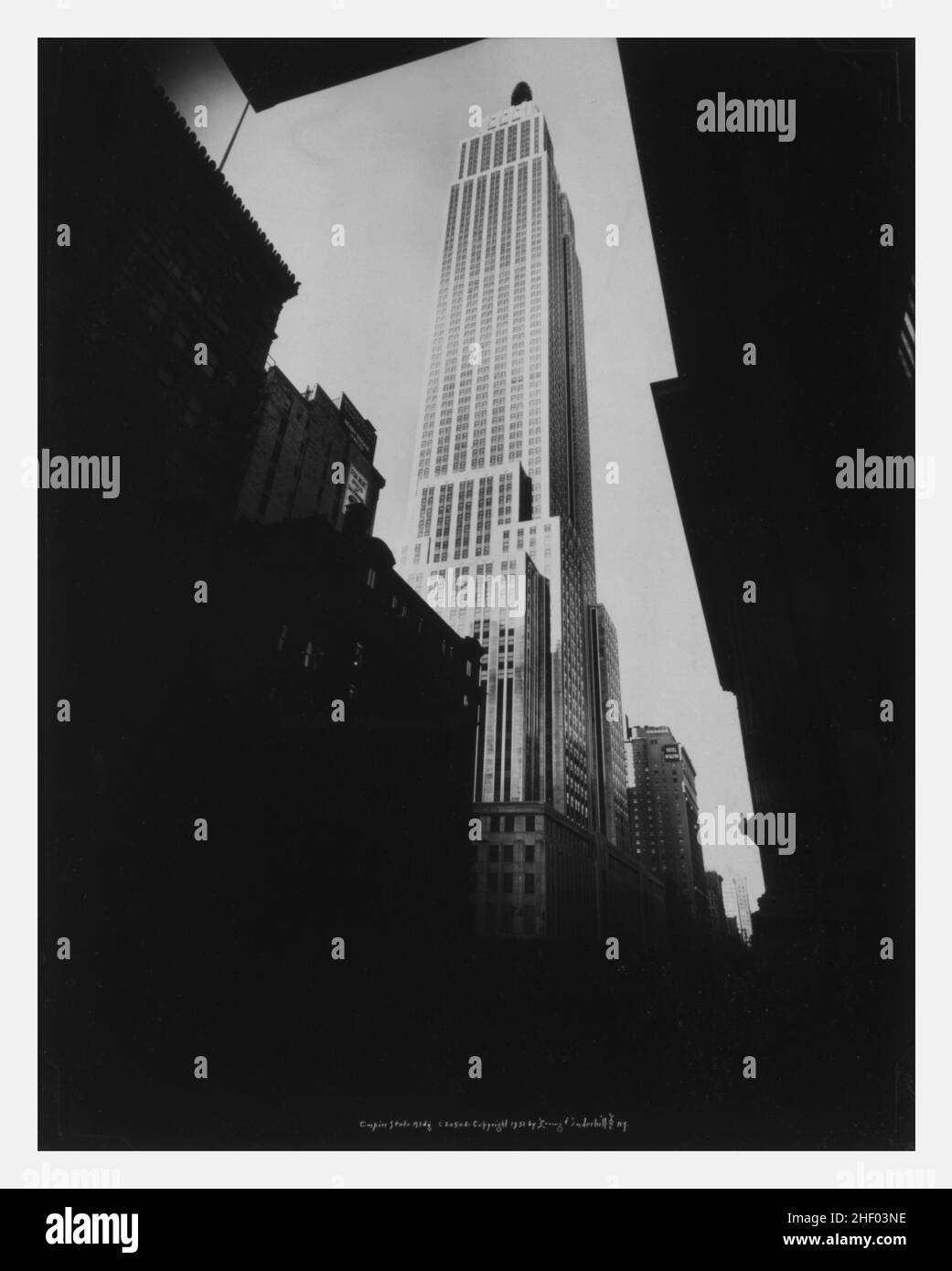 Empire State Building, 350 Fifth Avenue, between W. 33rd & W. 34th Streets, NYC. Built in 1931 ...