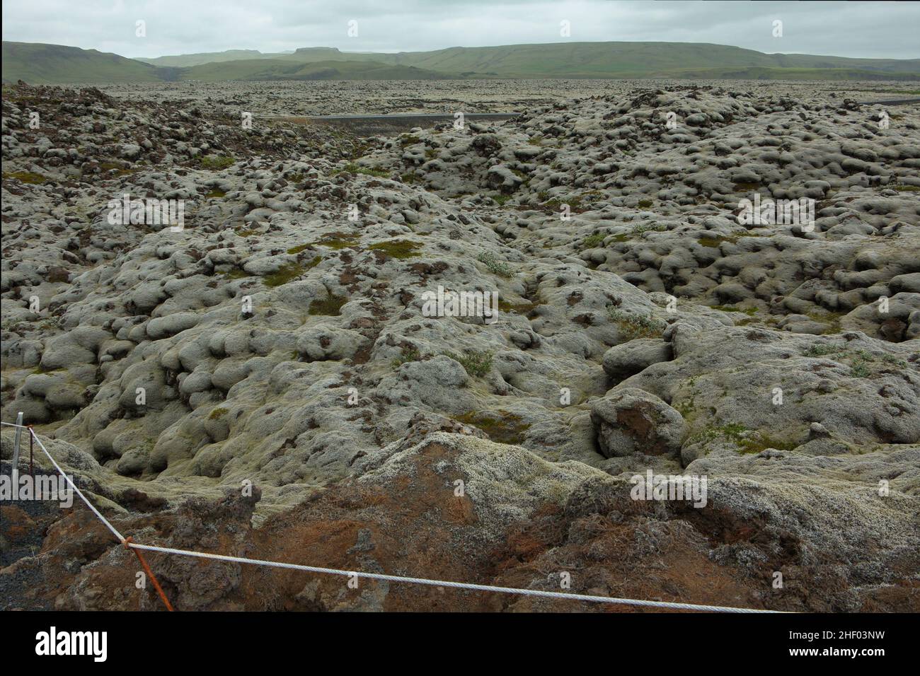 Lava field at Scenic Green Lava Walk at Fjadrargljufur Stock Photo - Alamy