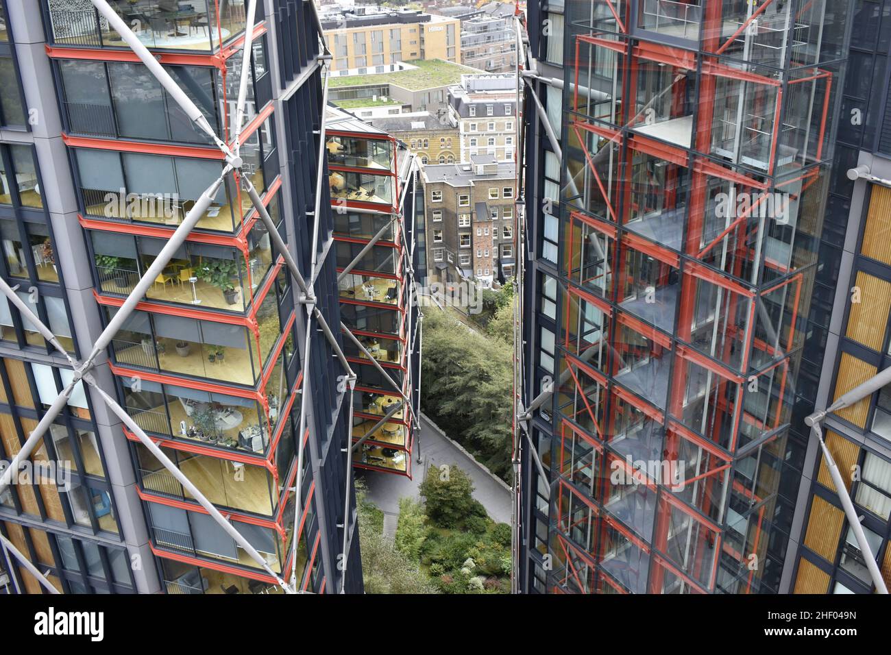 Neo Bankside - modern residential development seen from Tate Modern ...