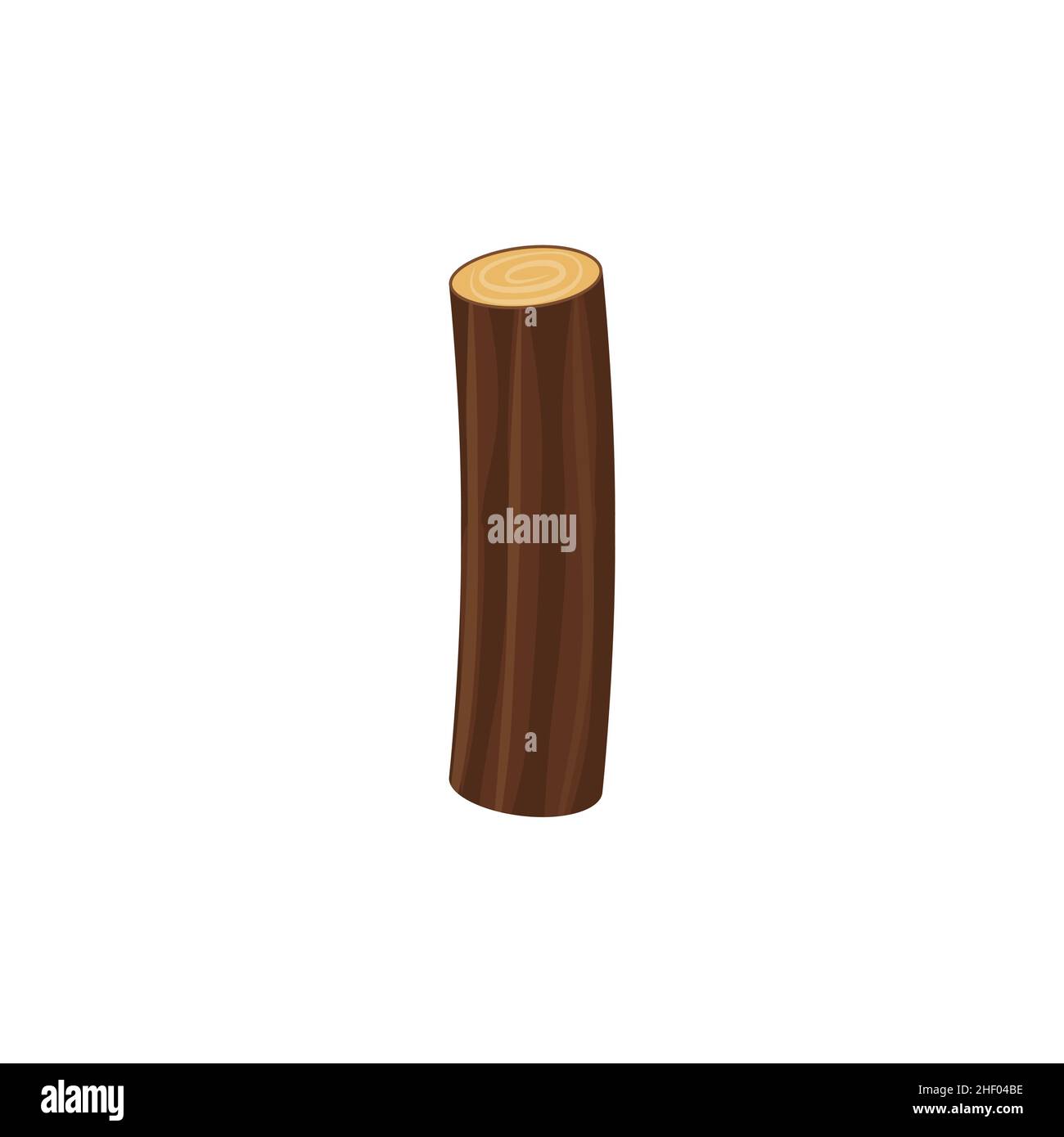Vector icon wood log and trunk, stump and plank. eps Stock Vector Image ...
