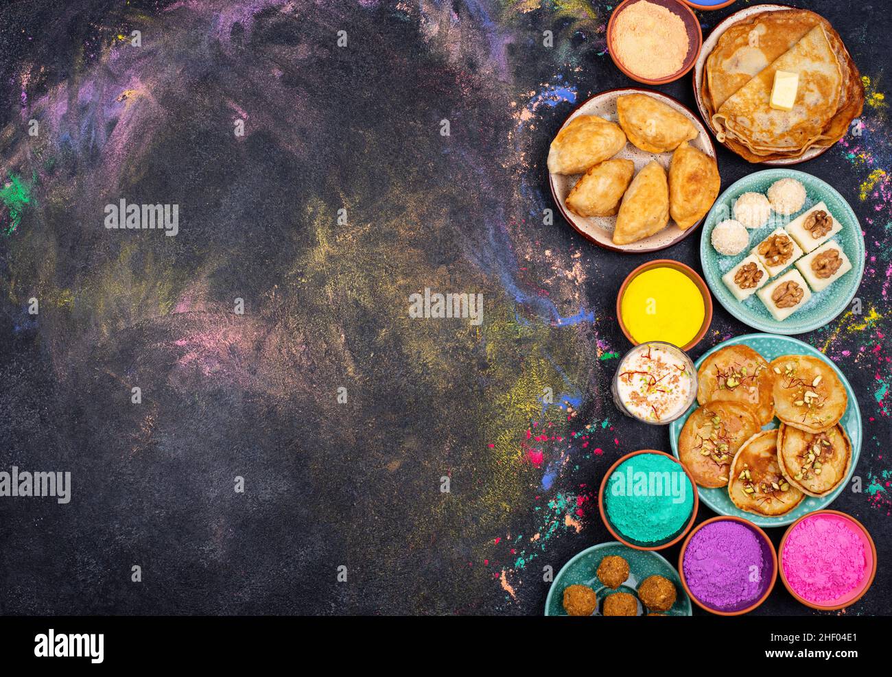 Traditional Indian Holi festival food Stock Photo - Alamy