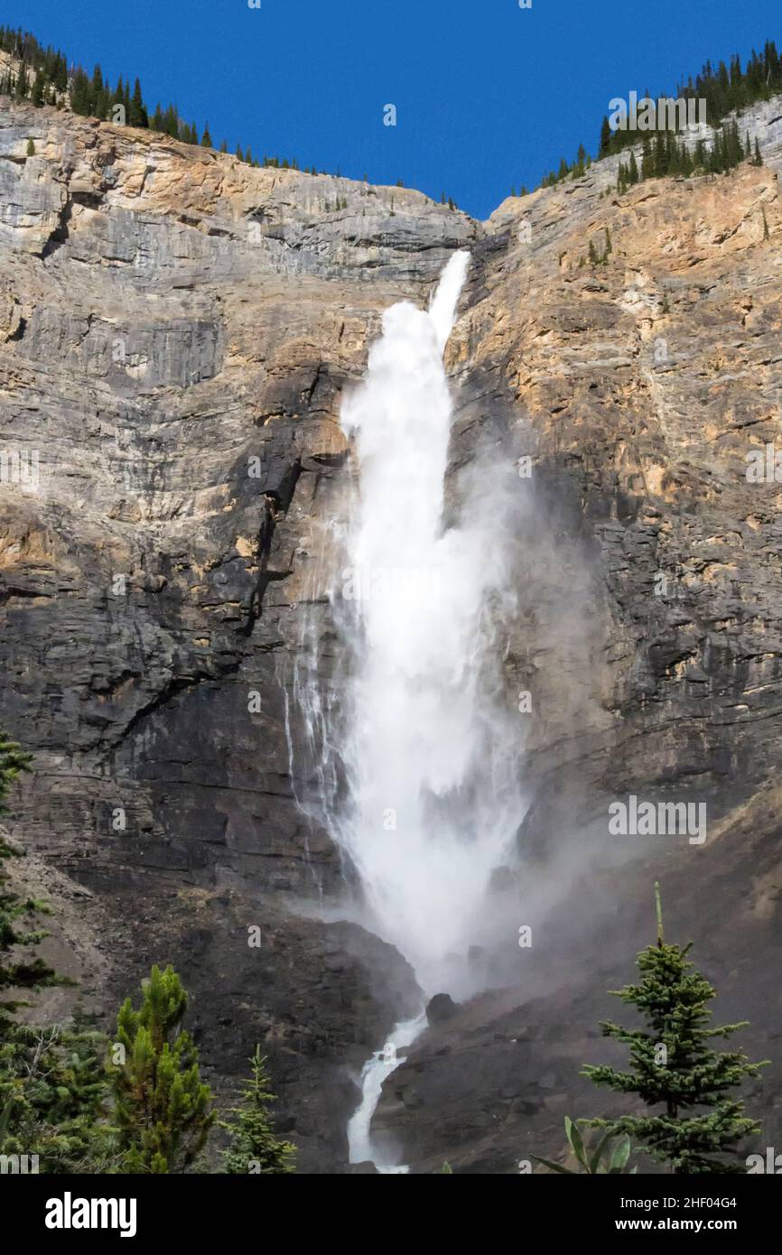 famous takakkaw water fall in Yoho national park , Canada Stock Photo ...