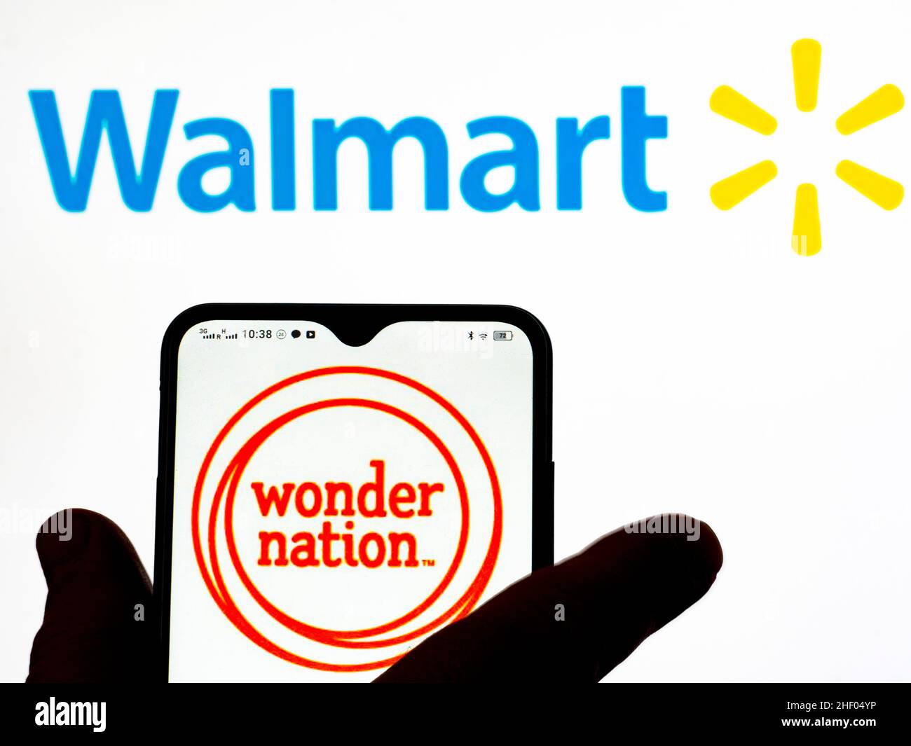 In this photo illustration, the Wonder Nation brand by Walmart logo is ...