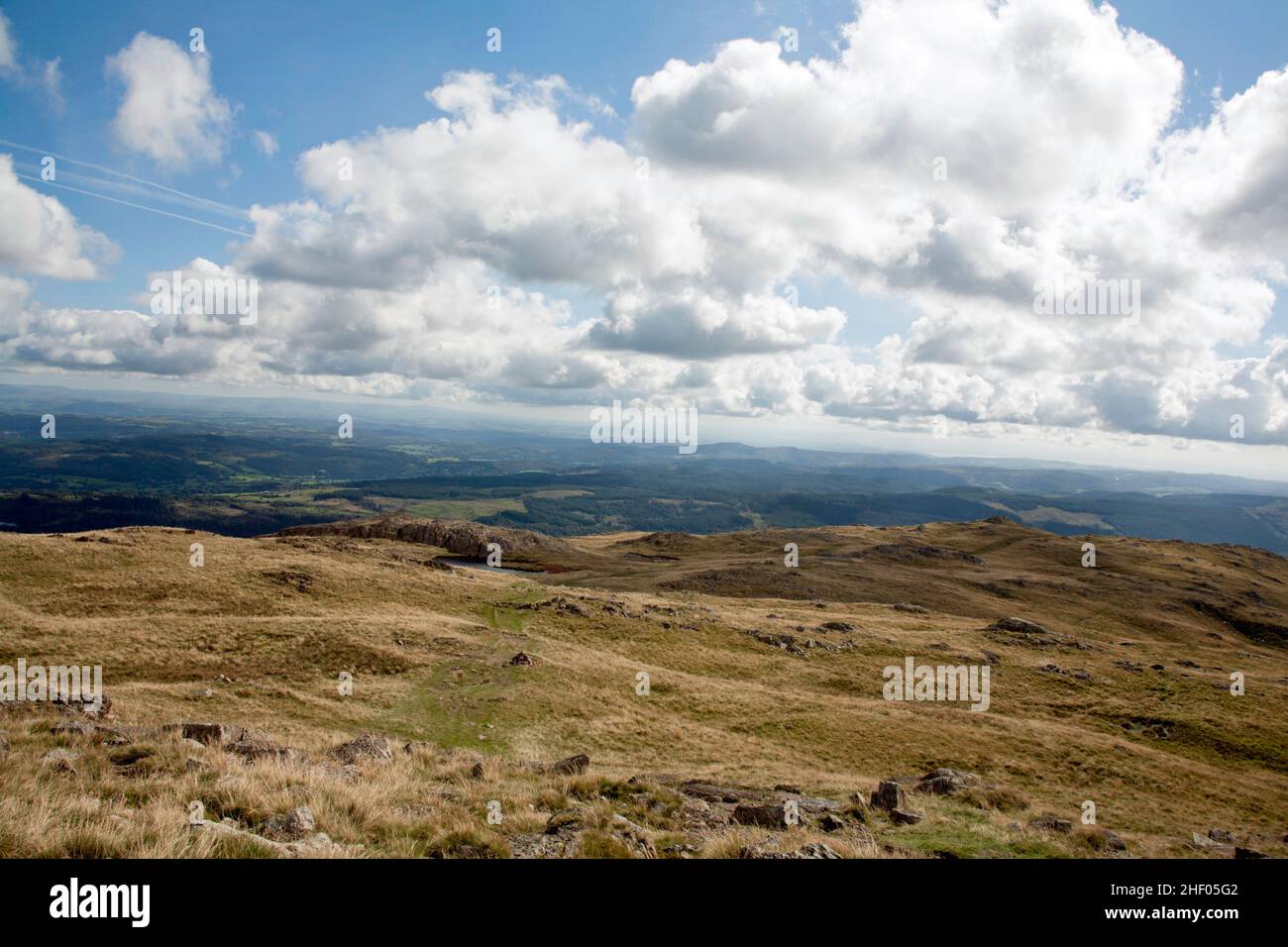 Near the summit of Wetherlam near Red Gill Head Moss near Coniston The ...