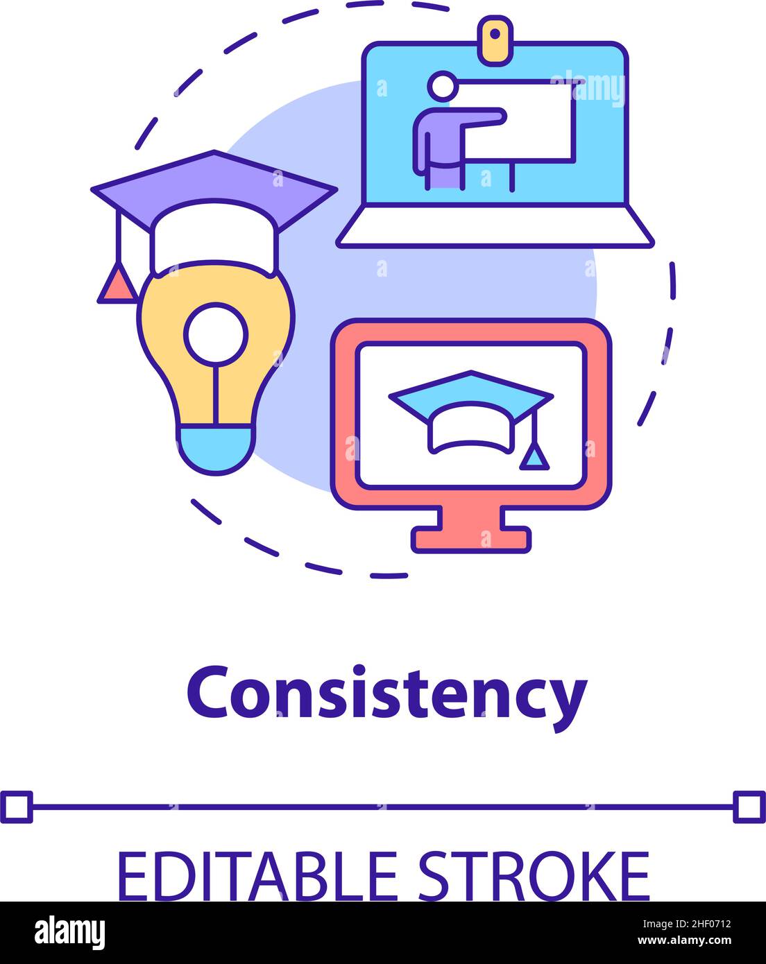 Consistency concept icon Stock Vector Image & Art - Alamy