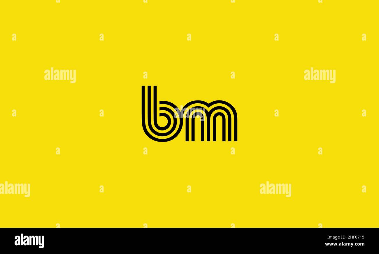 Letter bm vector vectors hi-res stock photography and images - Alamy