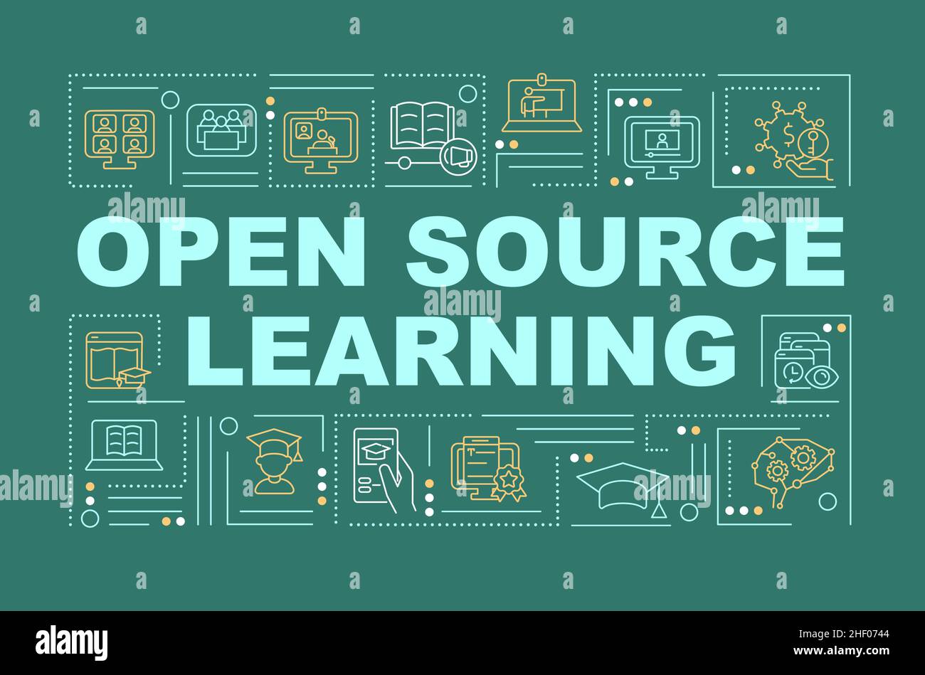 Open source learning word concepts green banner Stock Vector Image ... Open source learning word concepts green banner Stock Vector Image ...