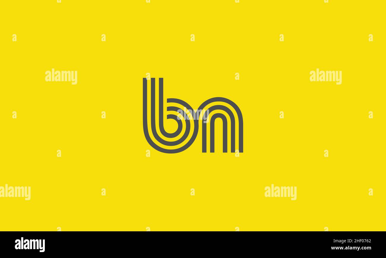 Bn logo design Stock Vector Images - Alamy