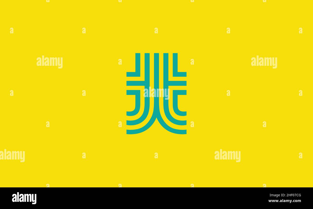 Creative letter TT graphic lines alphabet icon/logo design Stock Vector ...