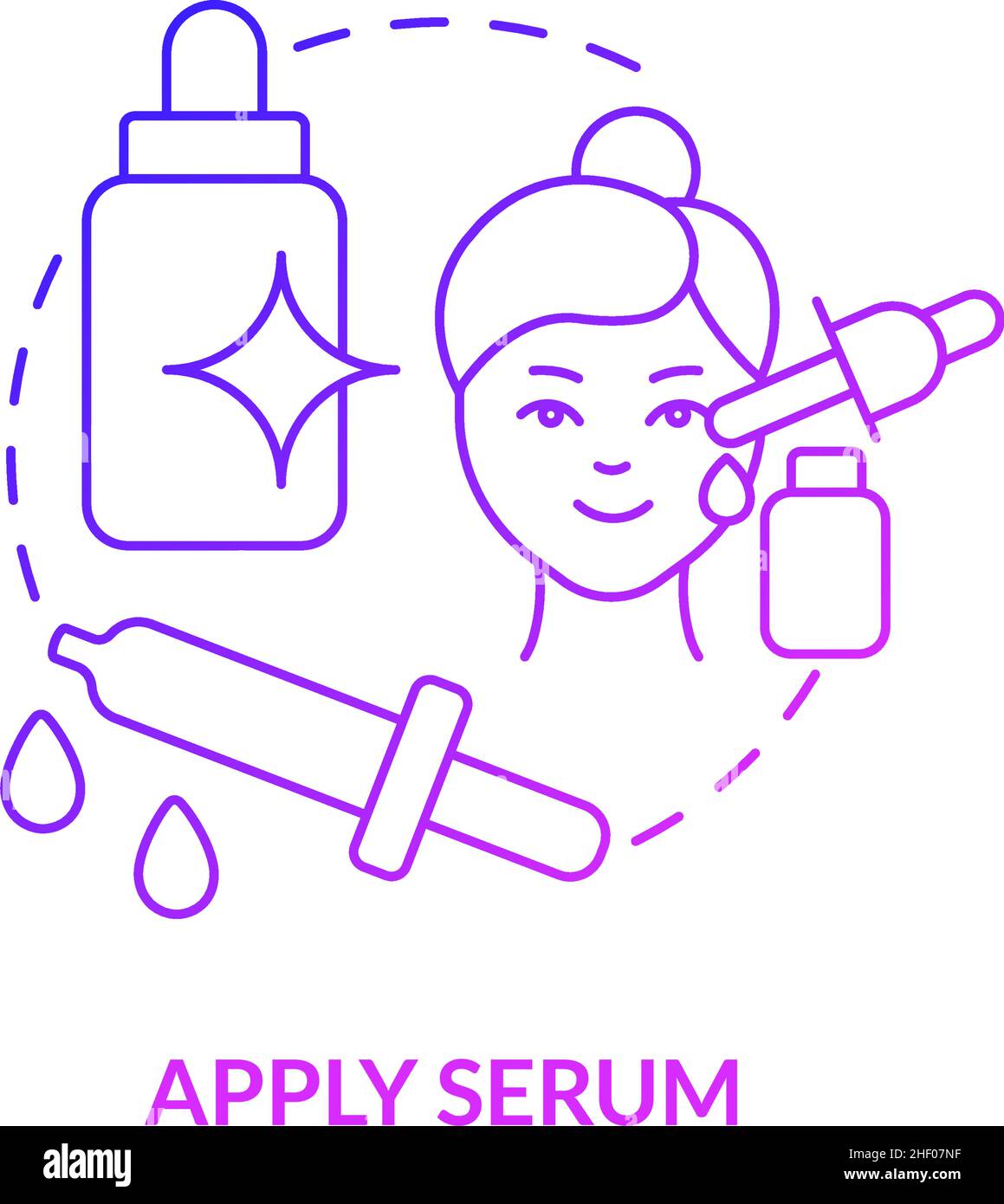 Apply serum Stock Vector Images - Alamy