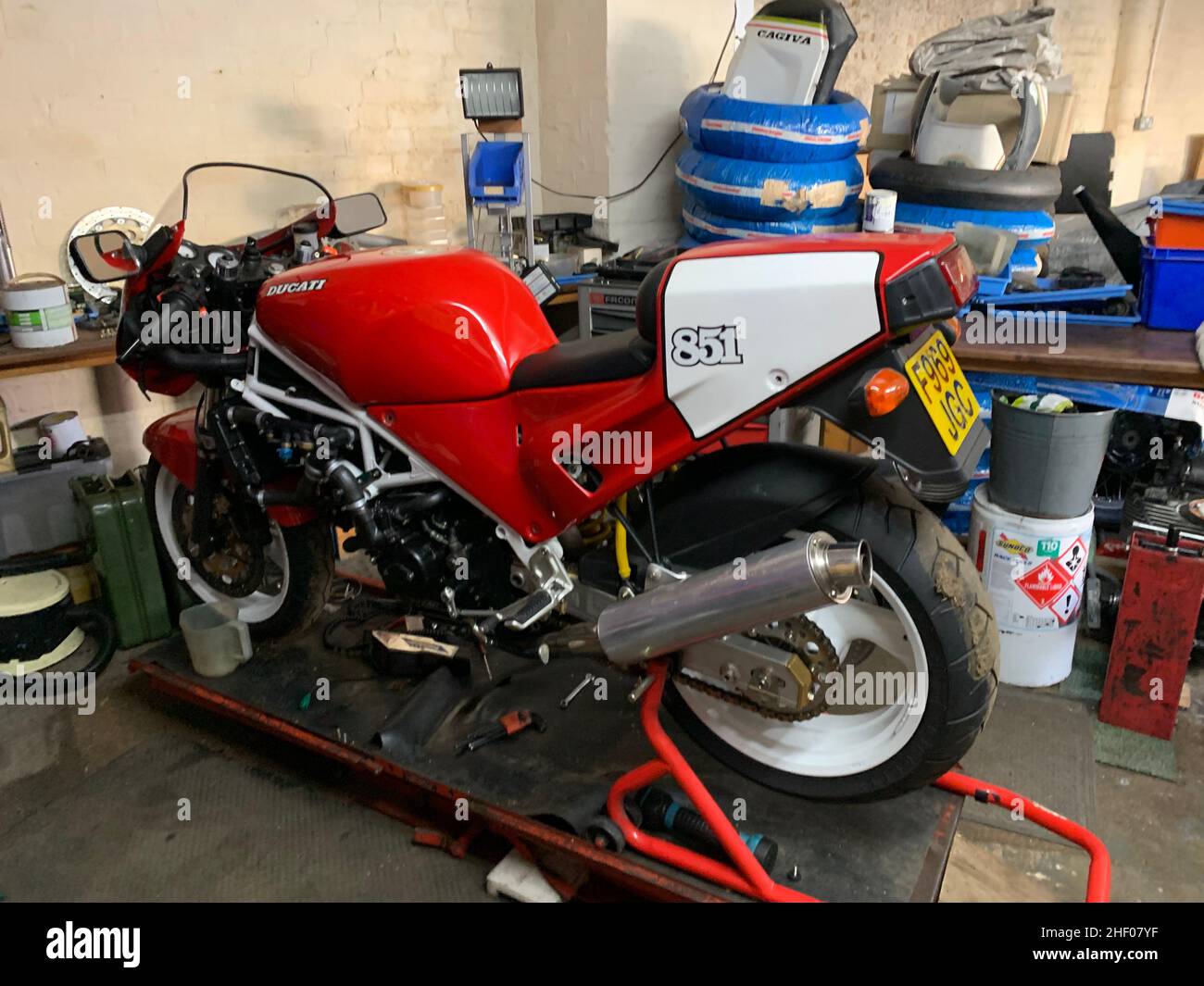 Ducati motorbikes being made Northampton UK Stock Photo - Alamy