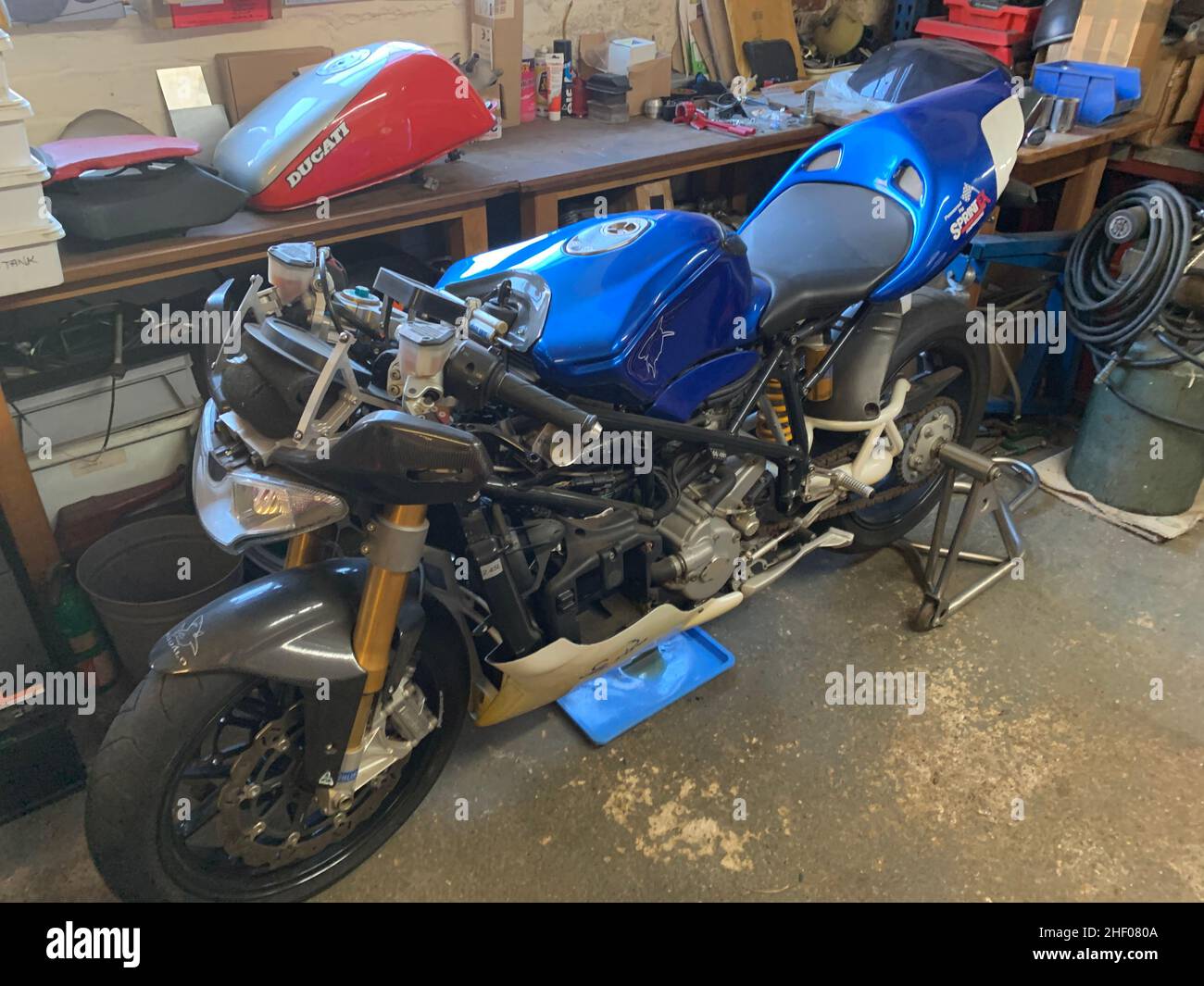 Ducati motorbikes being made Northampton UK Stock Photo - Alamy