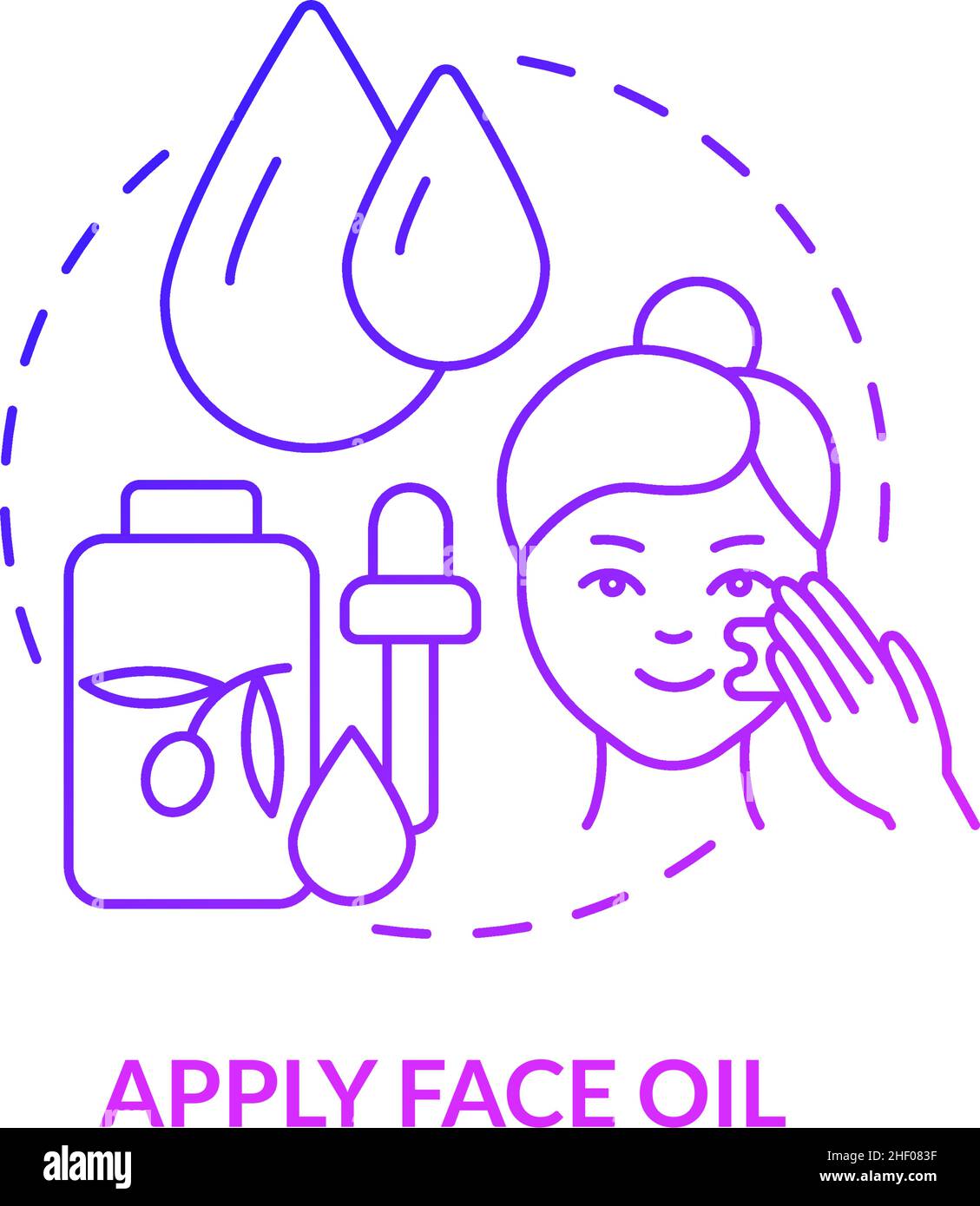 Apply oil Stock Vector Images - Alamy