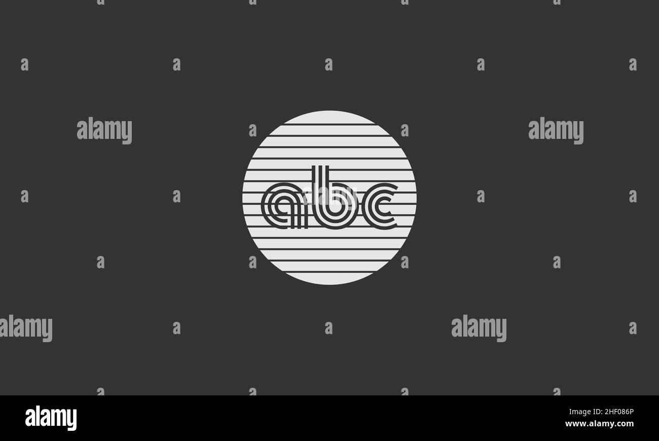 Creative letter abc graphic lines alphabet icon/logo design Stock ...