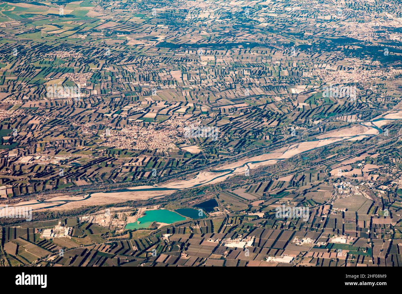 aerial of rural landscape near Marseilles, France Stock Photo - Alamy