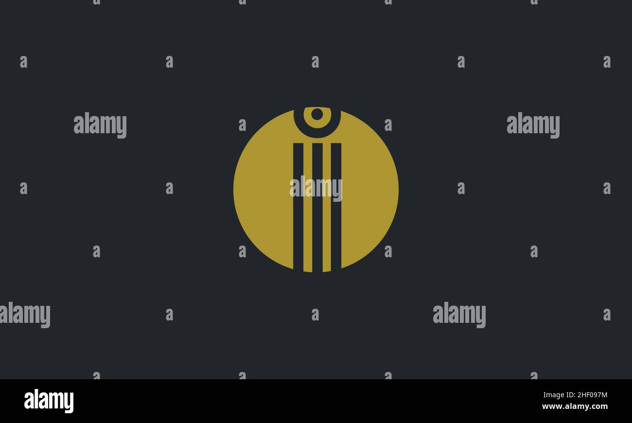 Creative letter I graphic lines alphabet icon/logo design Stock Vector ...