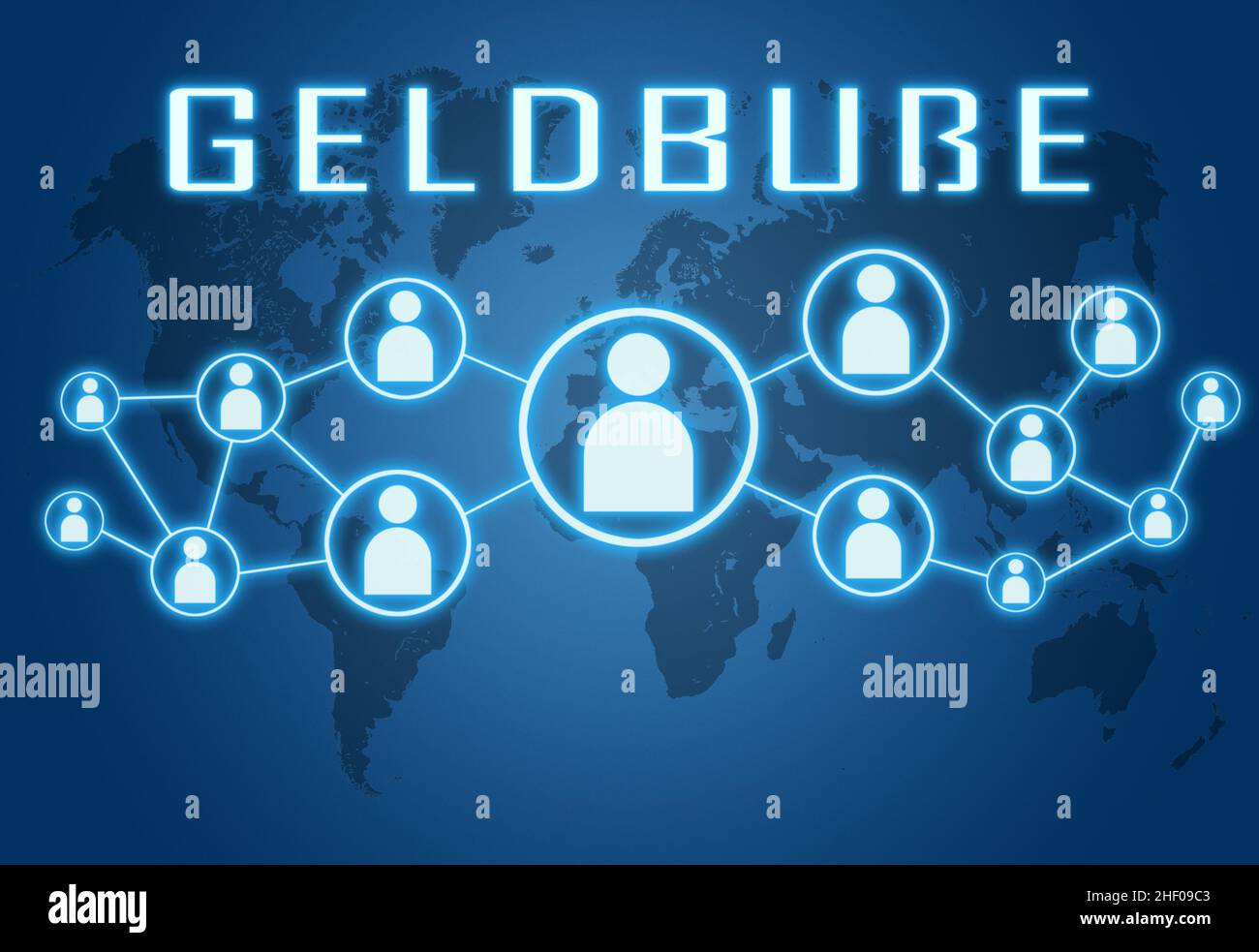 Geldbusse - german word for administrative fine or penalty - text ...