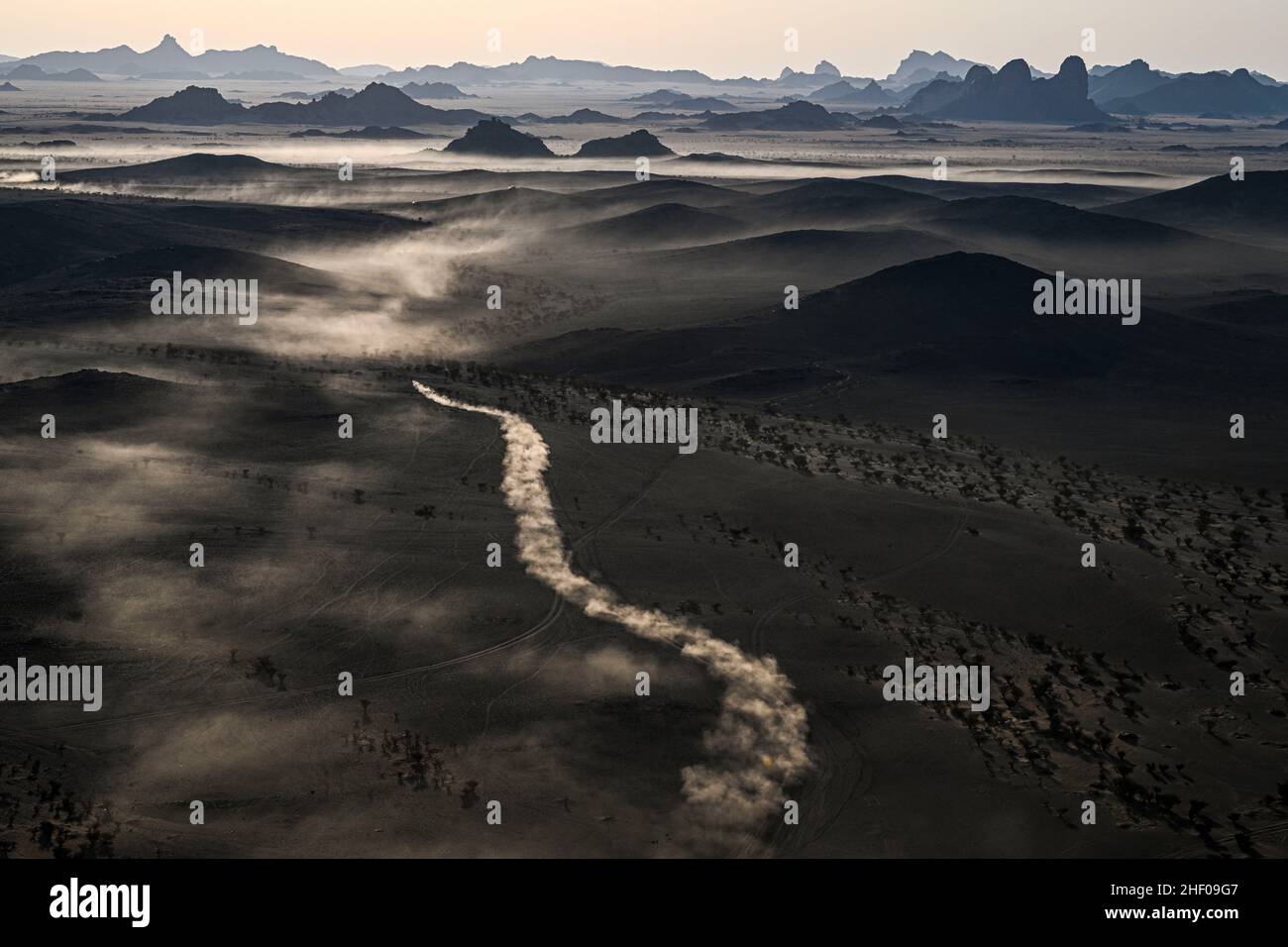 Bisha, Saudi Arabia, January 13th 2022, Illustration during the Stage ...