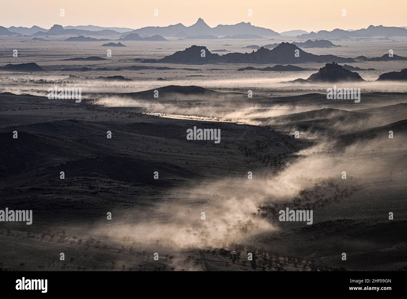 Bisha, Saudi Arabia, January 13th 2022, Illustration during the Stage ...