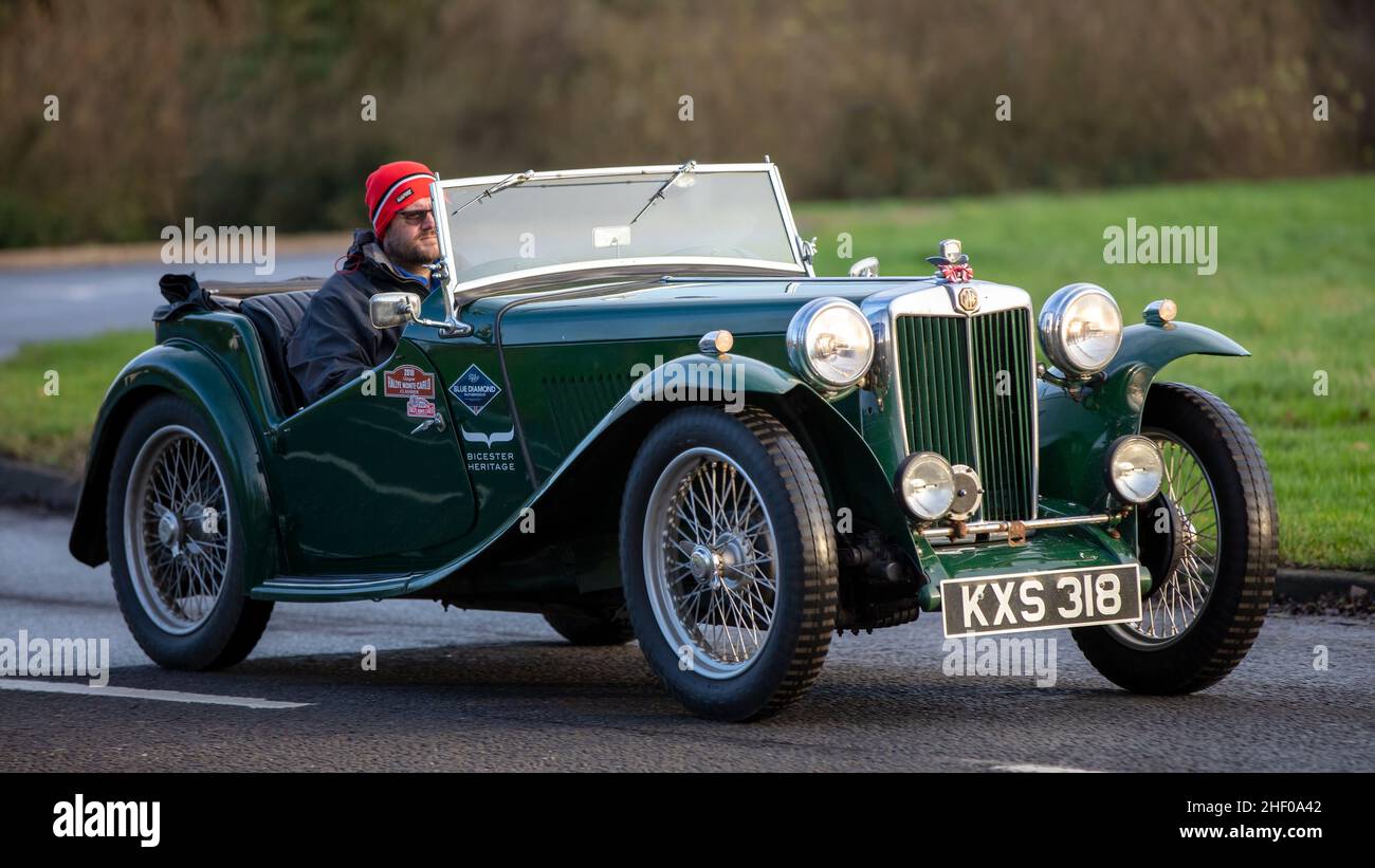 1949 classic MG sports car Stock Photo - Alamy