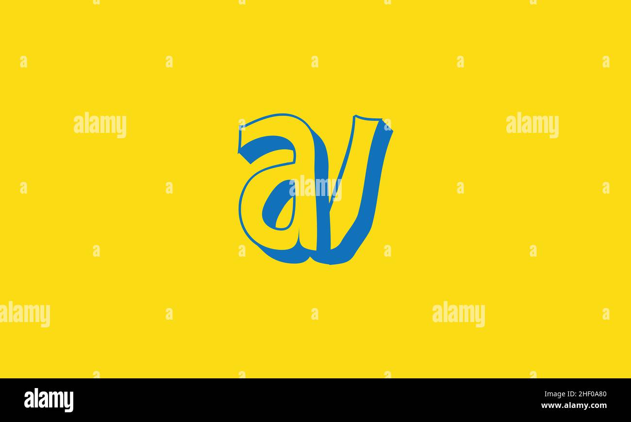 Av logo vector vectors hi-res stock photography and images - Alamy