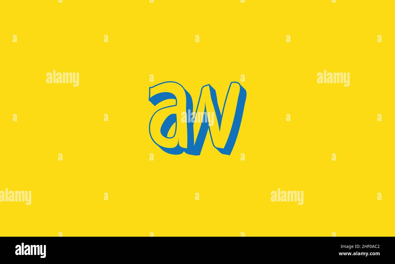 Aw vector logo hi-res stock photography and images - Alamy