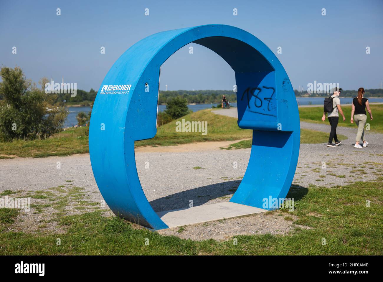Conversion of the emscher estuary hi-res stock photography and images ...